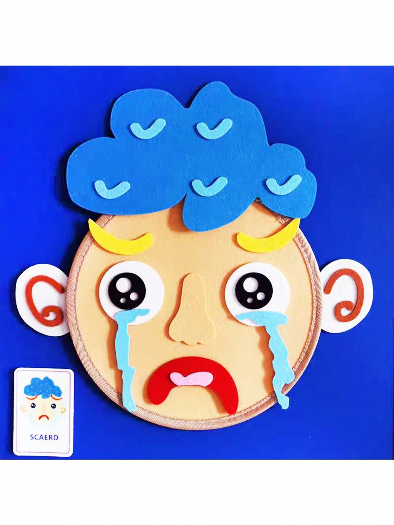 BELLKIDS 38 Pc DIY Facial Feature Matching Toy, Boys,Girls, Emotional ...