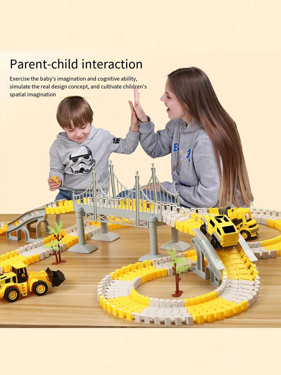 Children's Vehicle Toy Track Electric Car Engineering Truck ...