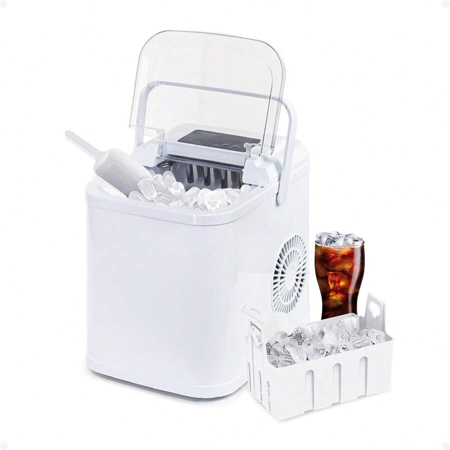 Máquina De Gelo 12kg Super Turbo Ice Maker Portátil Profissional ...