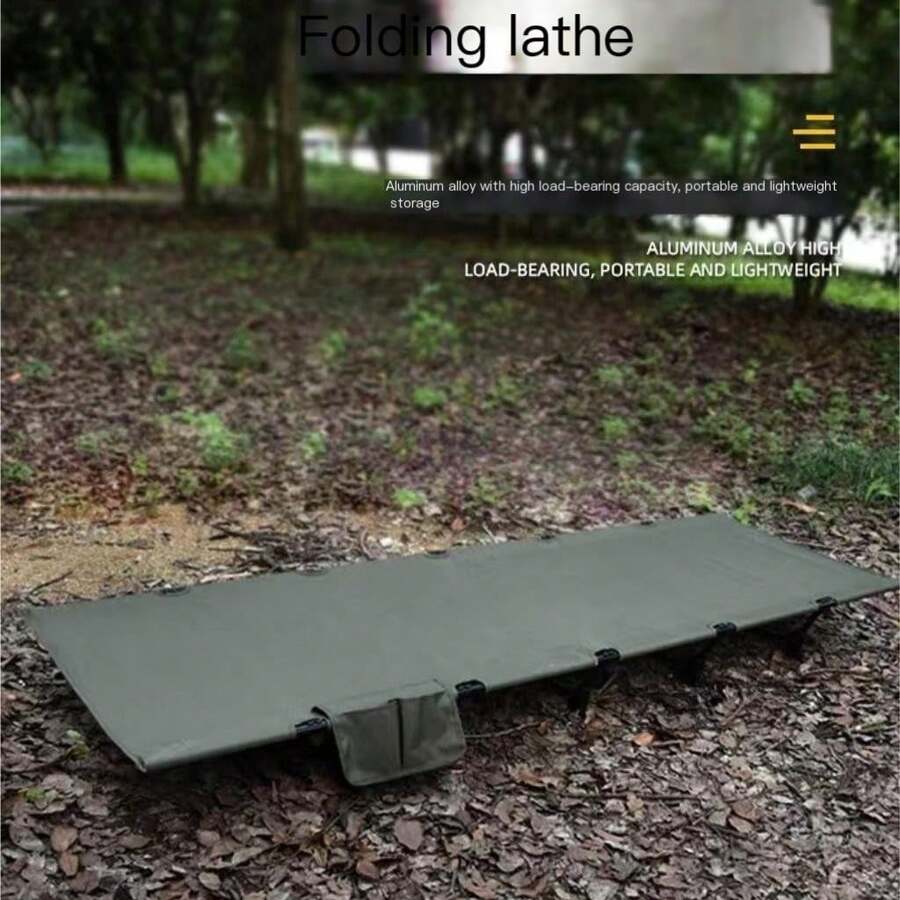 Camping Bed Outdoor Folding Bed Aluminum Alloy Folding Camp Bed Hiking ...