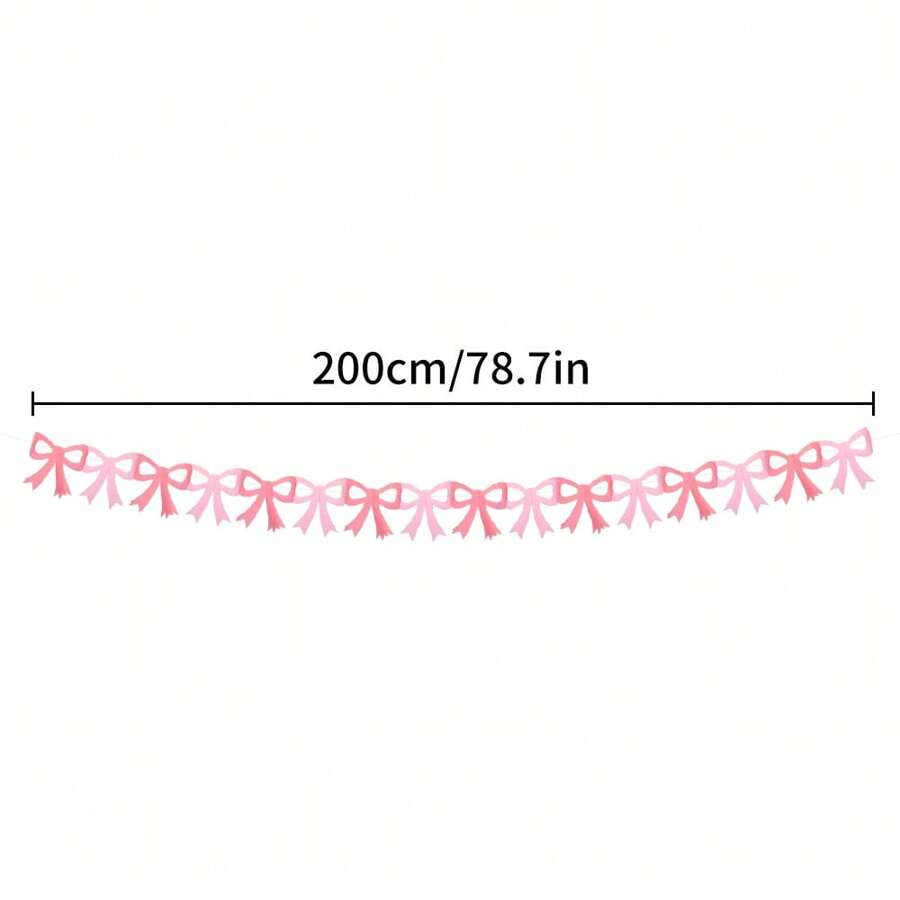 Bow Banner For Birthday Party Decor Pink Bow Banner For Bachelorette ...