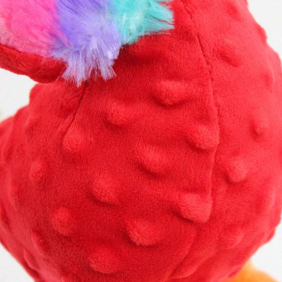 3-Color Rooster Plush Squeaky Knotted Pet Toy For Large/Small Dogs ...
