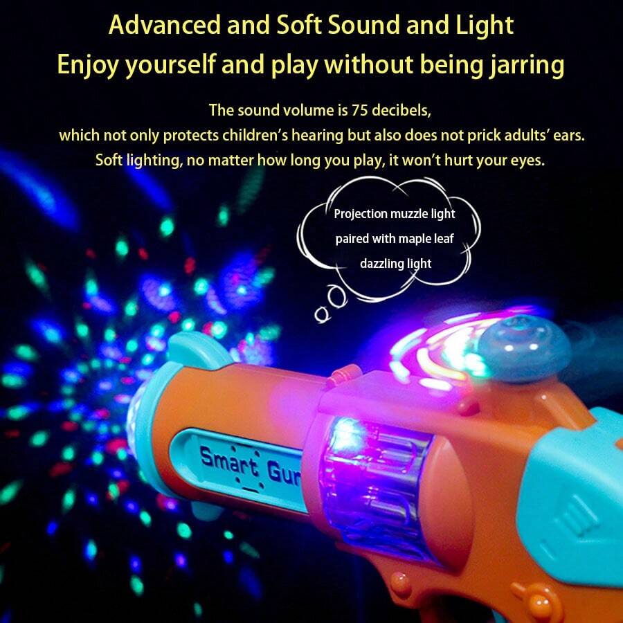1pc Flashing Sound Light Up Toy Gun, Non-Shooting Electric Sound ...