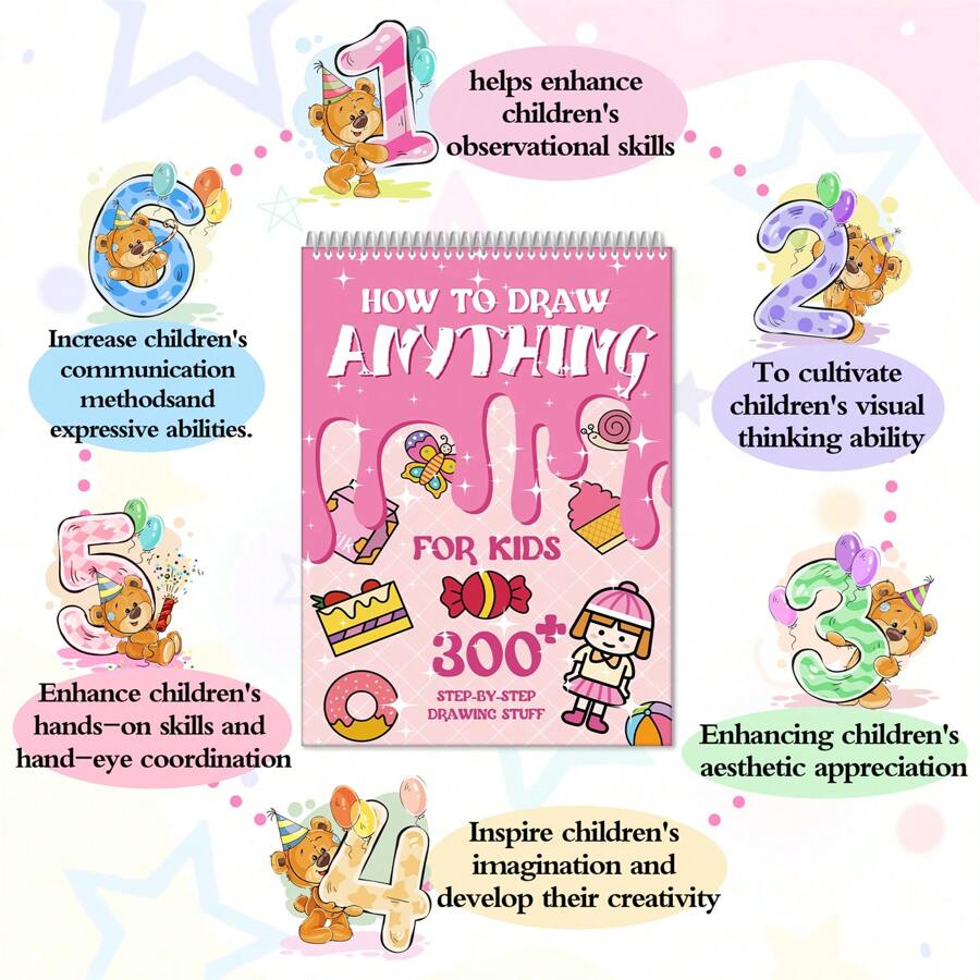 How To Draw Books For Kids - Step By Step Drawing Guide For Children ...