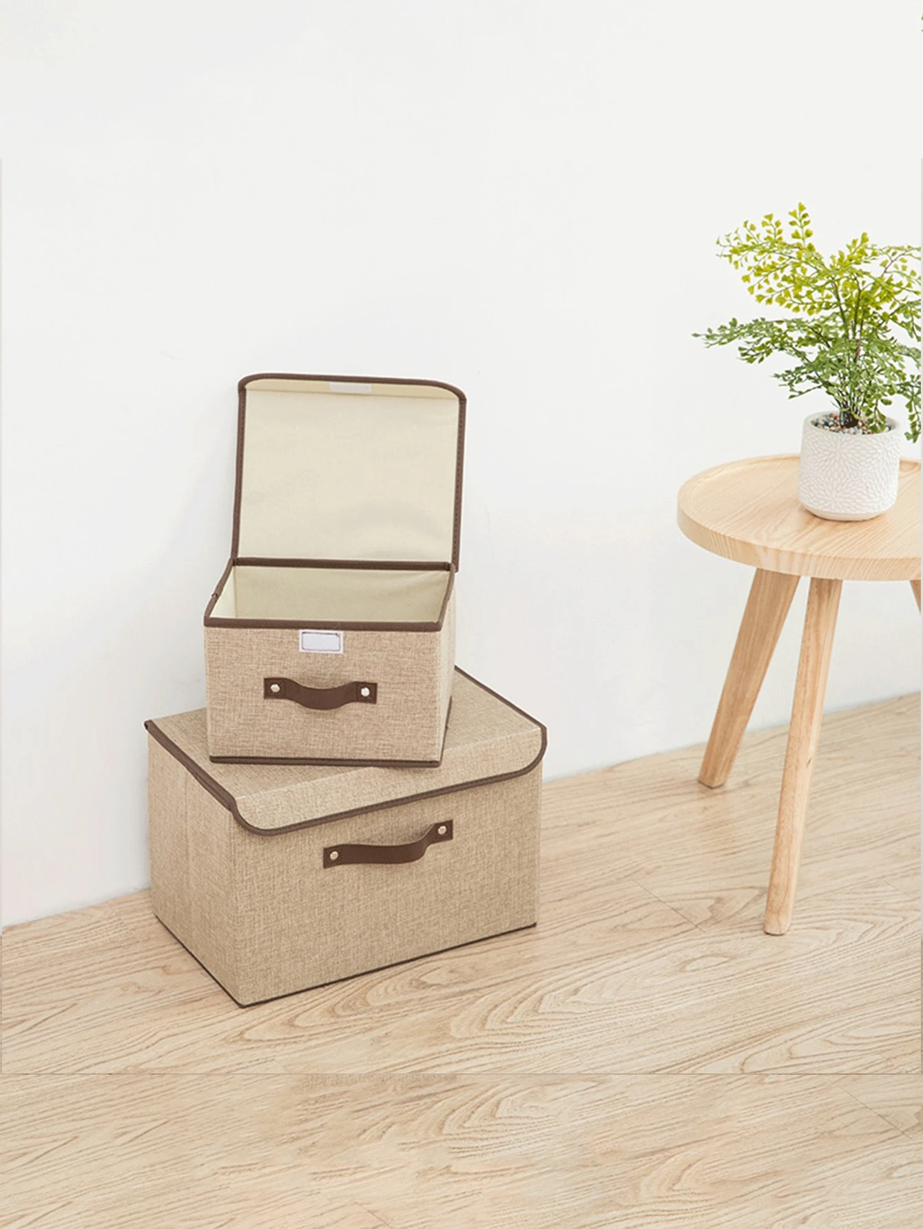 2pcs/1pc Non-Woven Fabric Storage Box, Foldable Storage Bin, Wardrobe ...