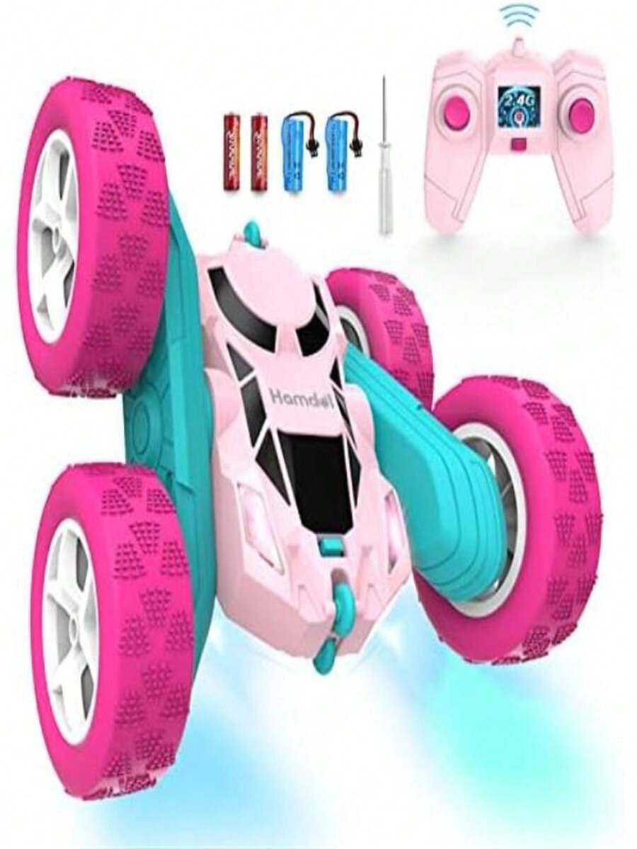 UNO1RC MC33102 Pink Double Sided 360 Deg Flip Stunt & Remote Control ...