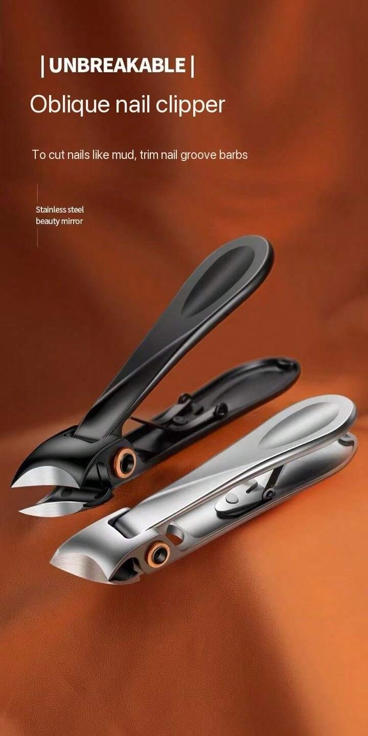 New Large-Opening Diagonal Nail Clippers Stainless Steel Nail Clippers ...