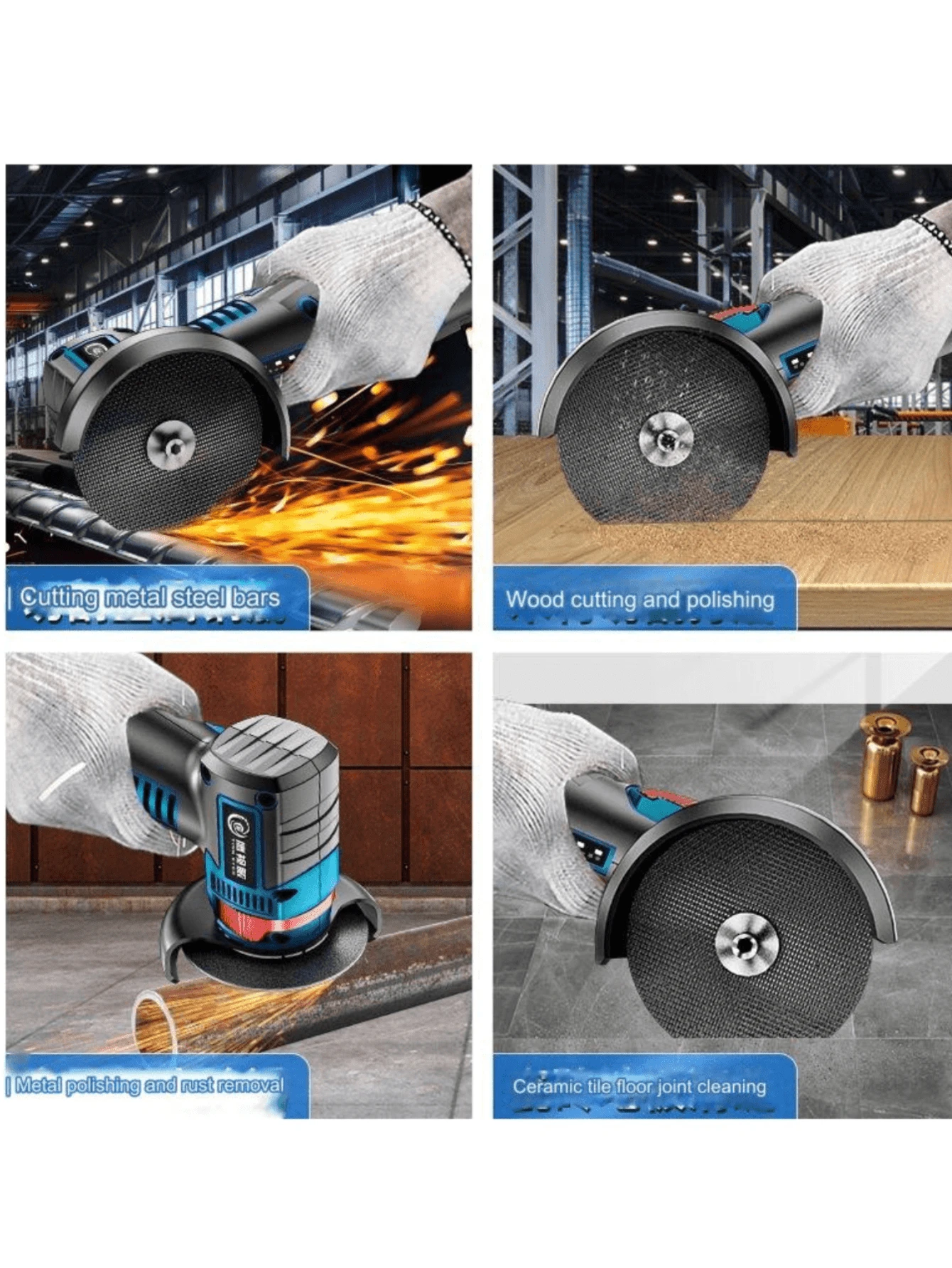 Eén accu, één oplader 1 set JAVN 12V haakse slijper, 19500RPM ...