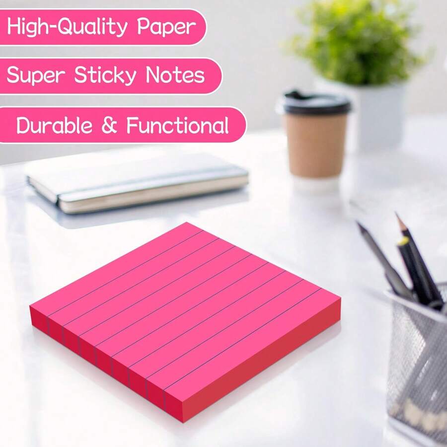 8-Piece Set 3X3 Inch Portable Horizontal Line Notebook Color 85 Pages ...