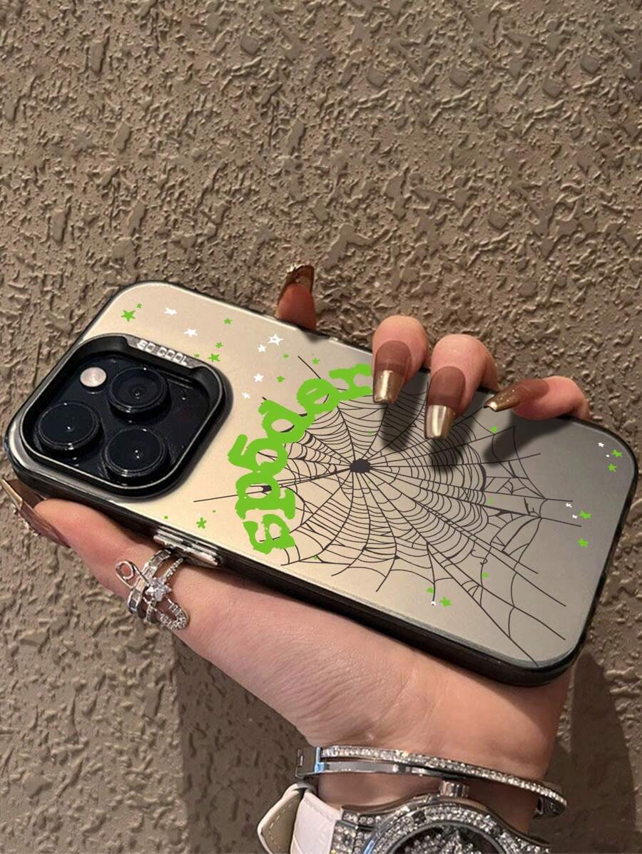 1pc New Fashion TPU Spider Web Phone Case Compatible With Apple IPhone ...