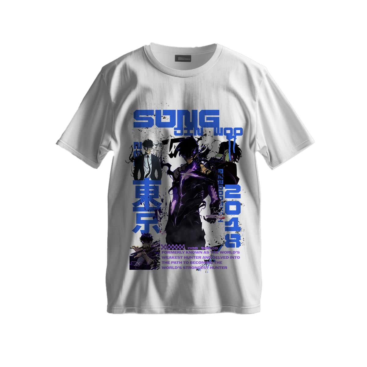 Anime T-Shirt Printed Solo Leveling Korean Anime Manga Manhwa Sung Jin ...