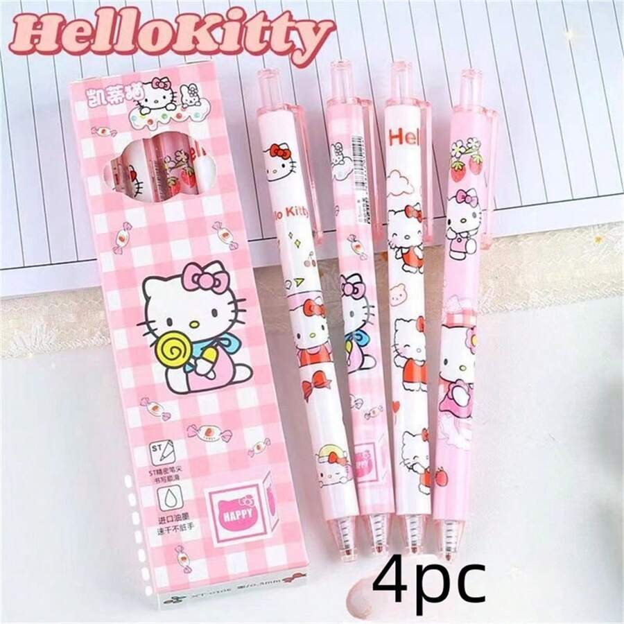 Sanrio Sanrio Cute Cartoon Retractable Ballpoint Pen Set, Suitable For ...