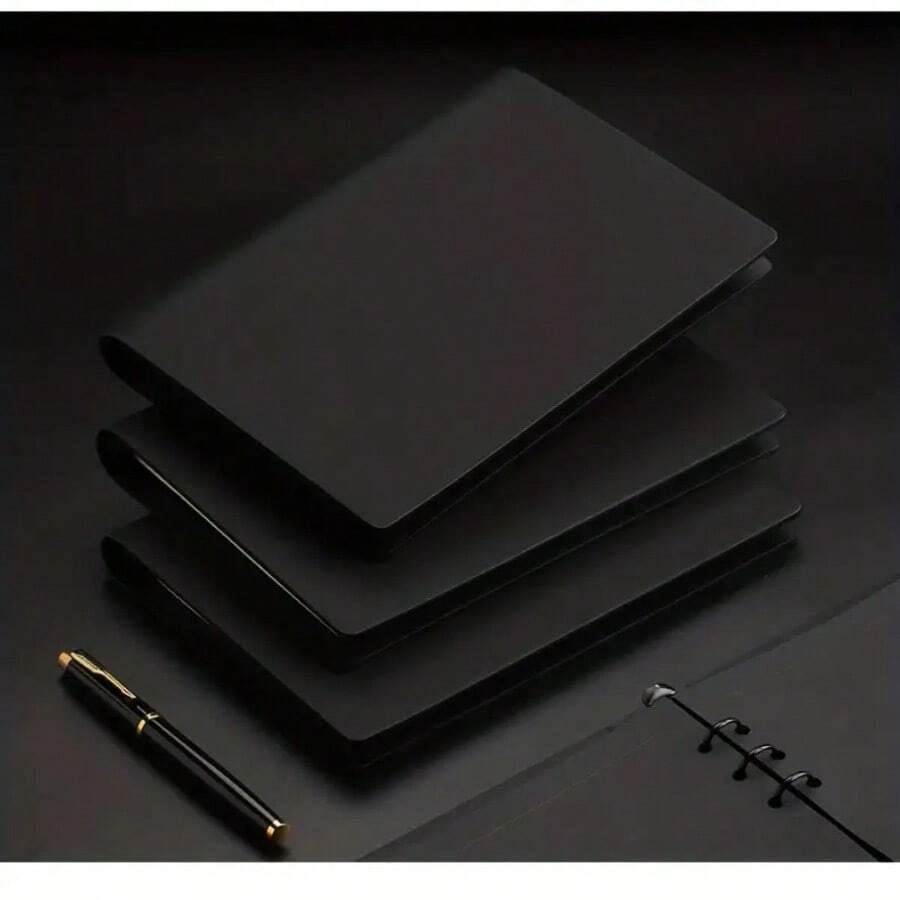 A5 Premium Faux Leather Steno Pad - Durable, Refillable, Reusable Note ...
