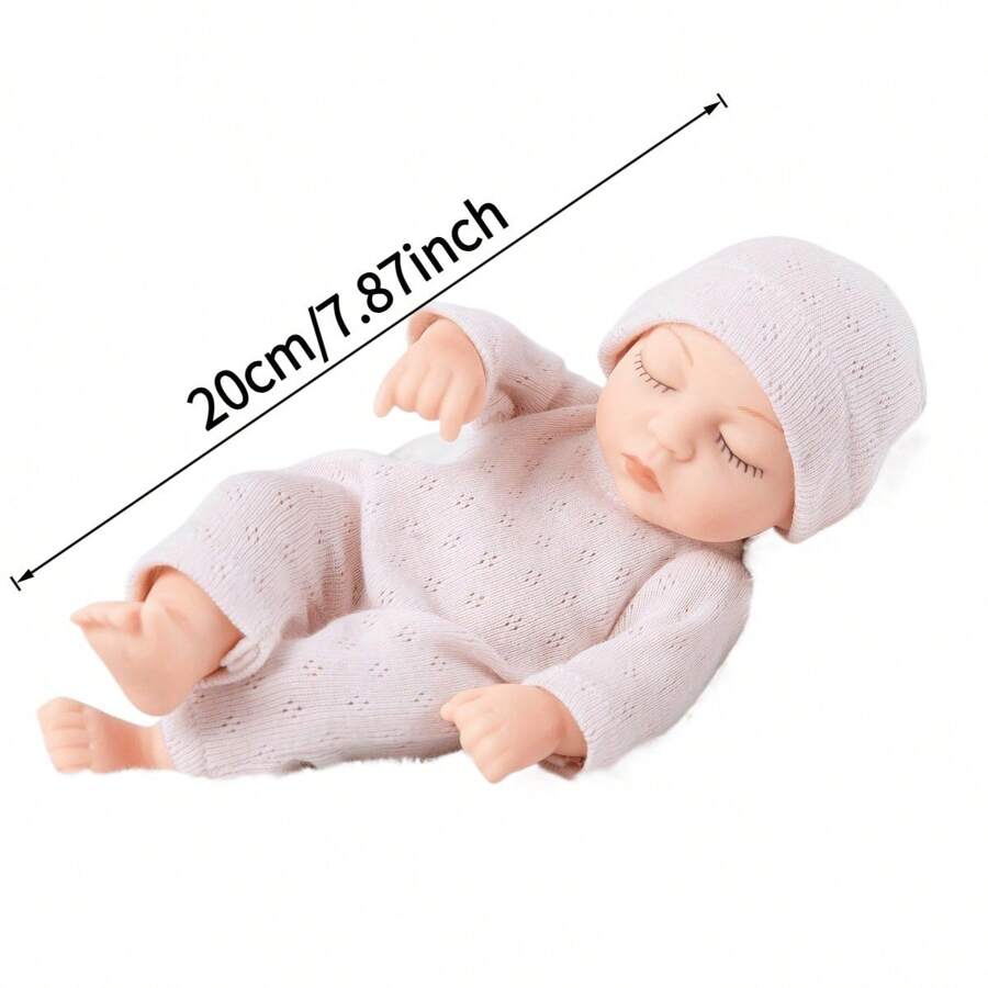 Poupée réaliste Reborn de 8 pouces, poupée bébé nouveau-né endormi, poupée bébé art, convient ...