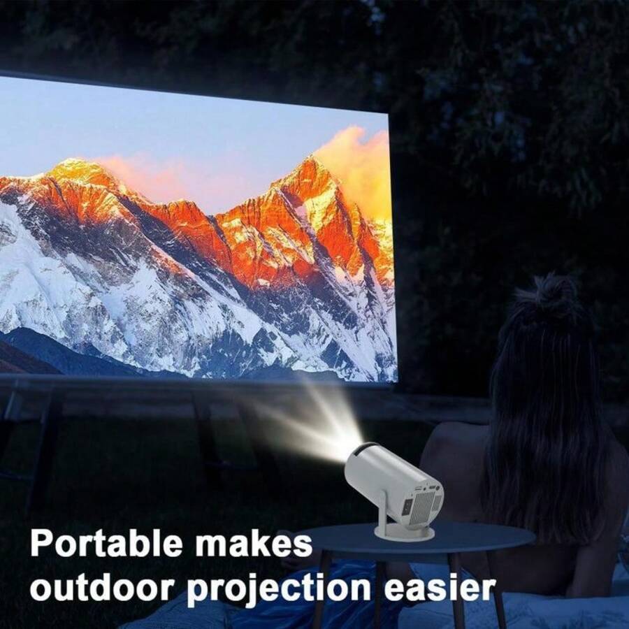 Portable Projector HY300 Pro, Android 11 Dual Wifi6 260ANSI Allwinner ...