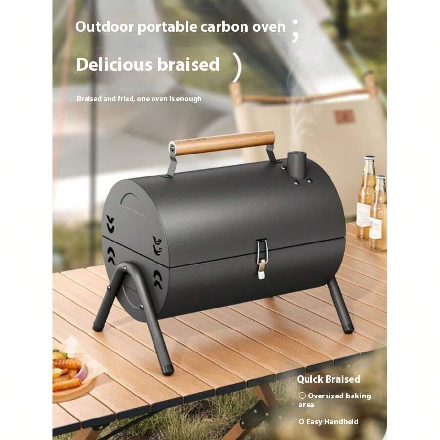 New Octagonal Chimney Stove Outdoor Portable Charcoal Grill, Home ...