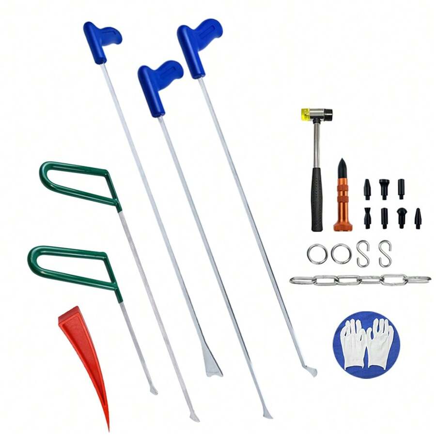 Dent Repair Rods Set For Car Dent And Hail Repair, Flat Head, Whale ...