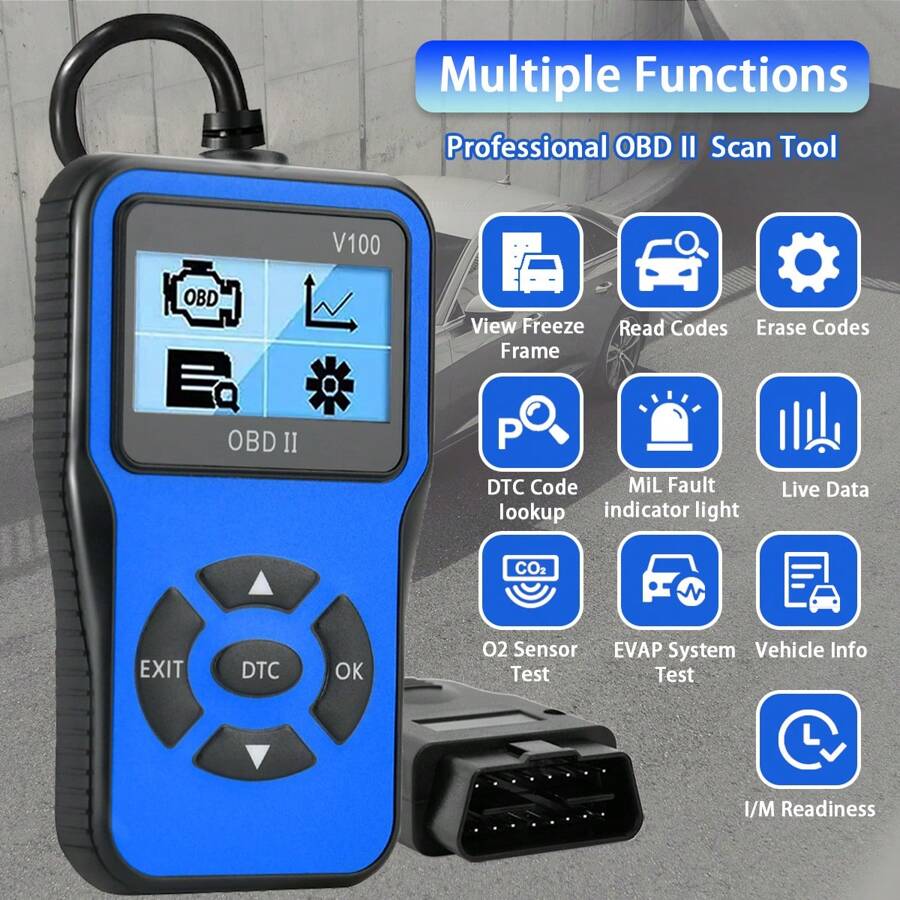 Automotive OBD2 Diagnose Scanner Code Reader Engine Fault Code Reader ...