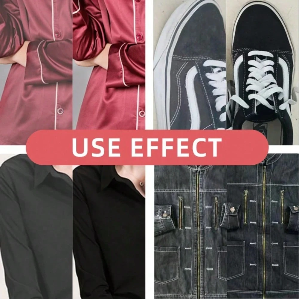 H4Cacle Color Enhancer Shoes Fabric Faded Clothing Restorer Black ...