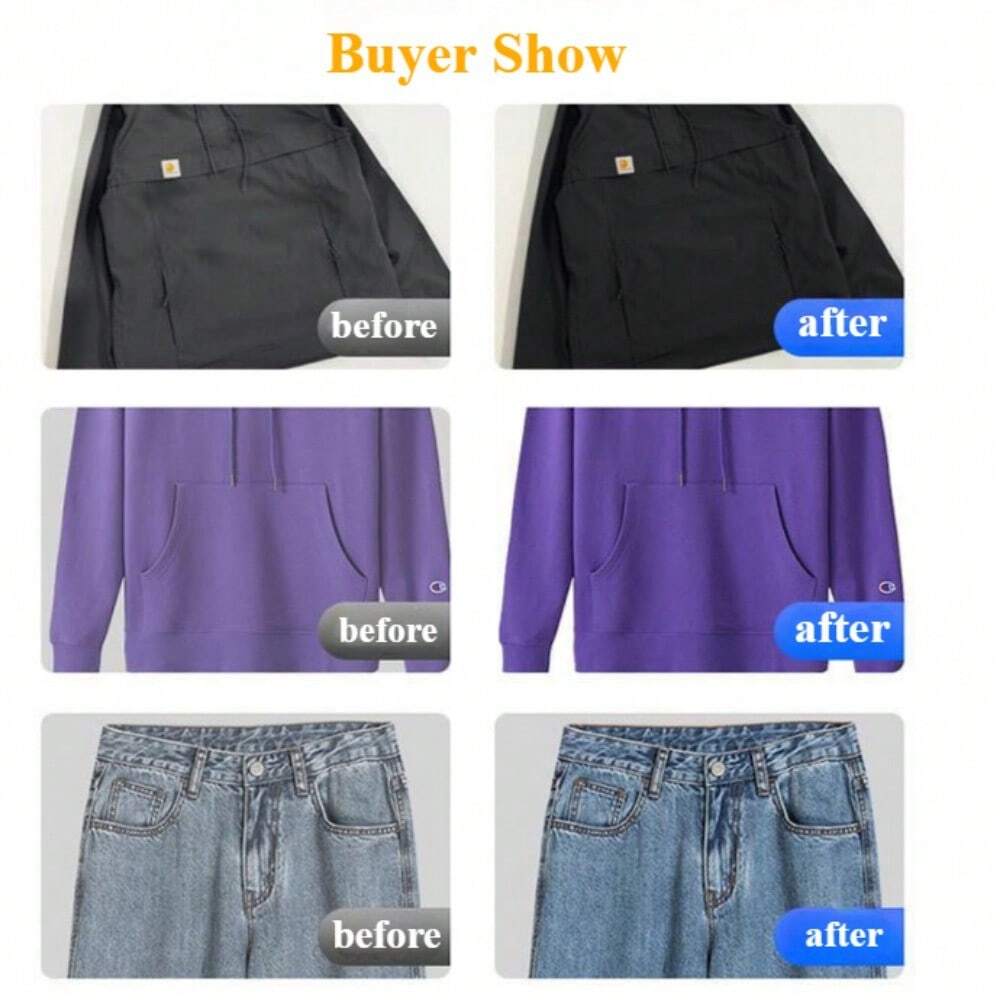 H4Cacle Color Enhancer Shoes Fabric Faded Clothing Restorer Black ...