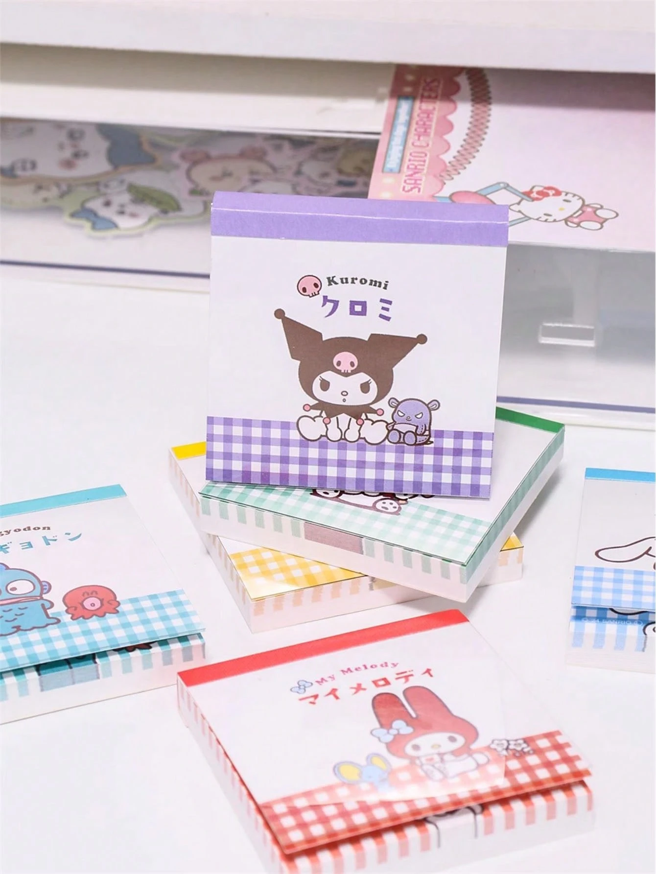 Sanrio Sanrio Hello Kitty 80 Sheets Memo Pad Sticky Notes Cute Melody ...