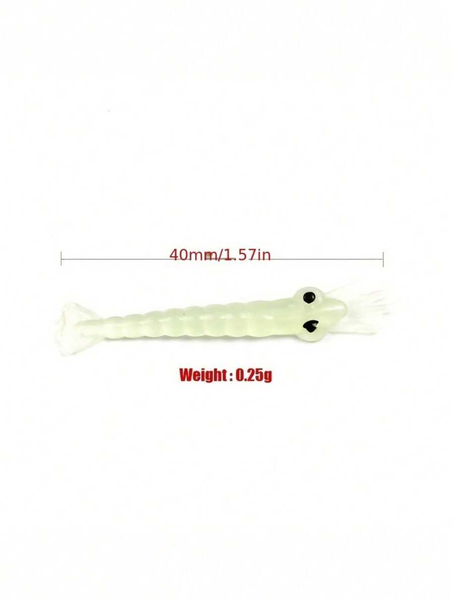 Luminous Soft Shrimp Bait Fishing Lures - Glow In The Dark Prawn Lure For Night Fishing | SHEIN EUQS