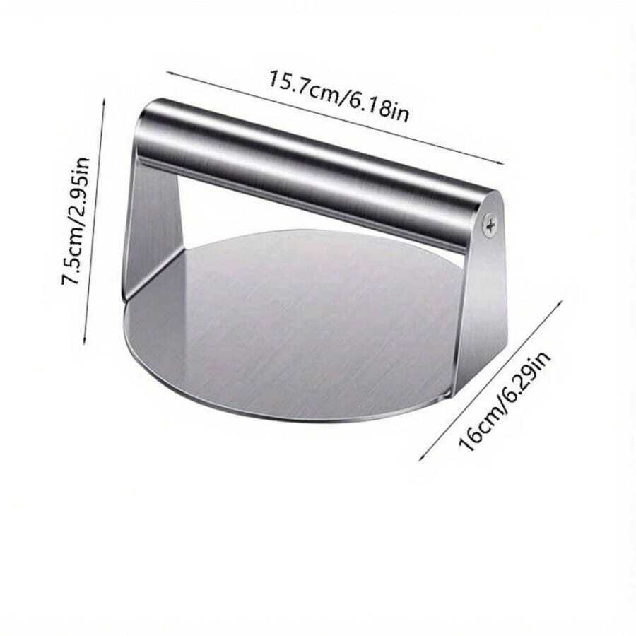 Stainless Steel Smash Burger Press Hamburger Patties Meat Masher ...