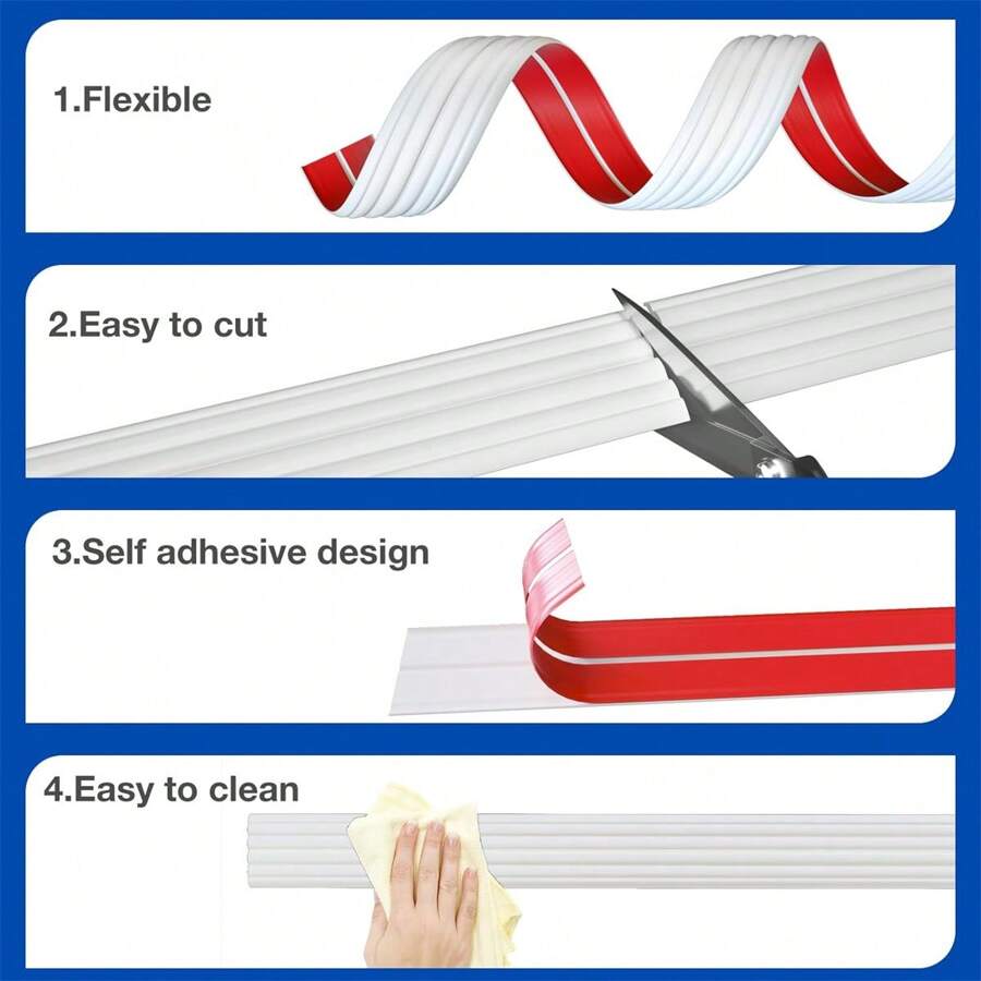 1pc 39.37inch Self-Adhesive Wall Corner & Edge Protector Strip - Peel ...