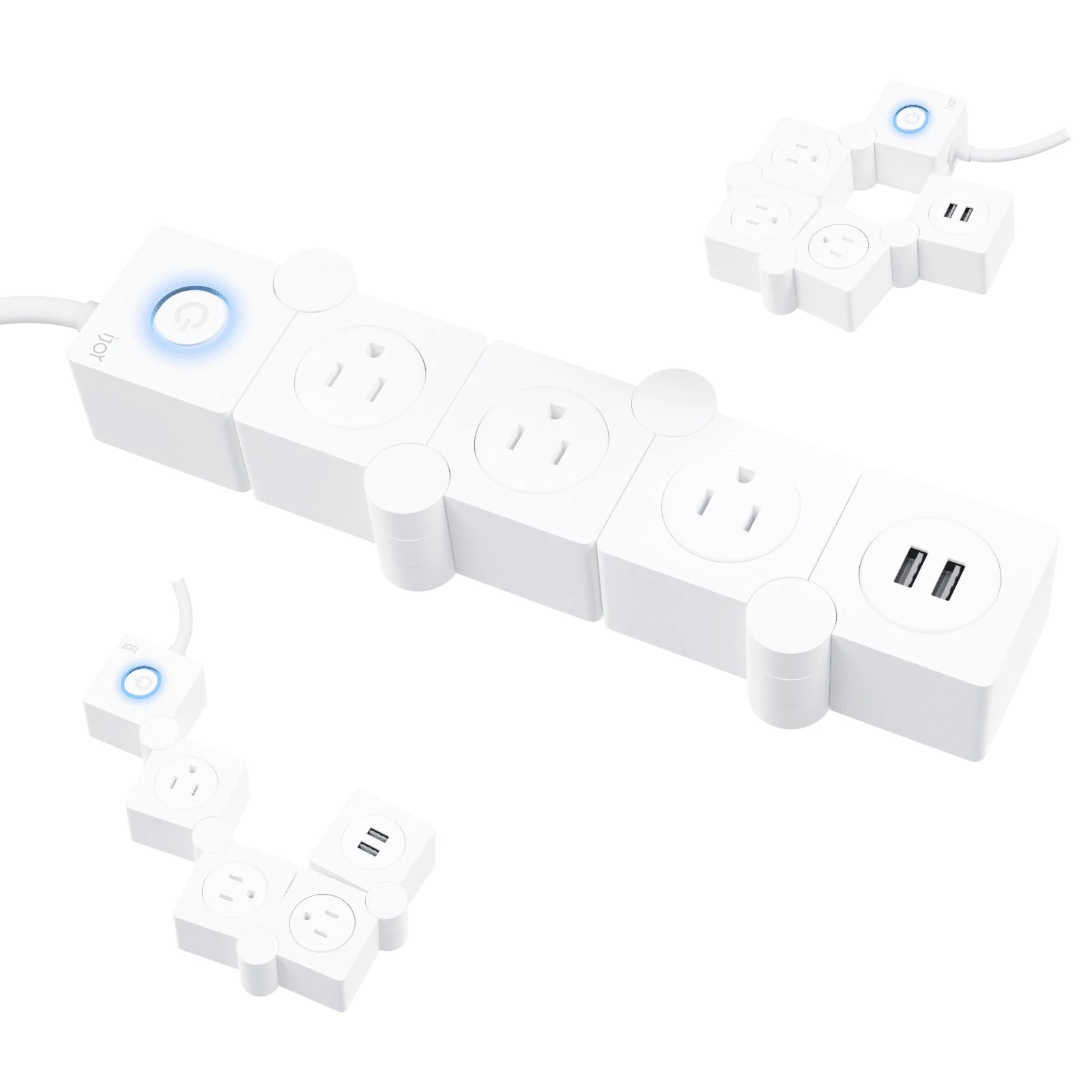 IJOY IJoy Flexible Power Strip - 3 AC Outlets And 2 USB Charging Ports ...