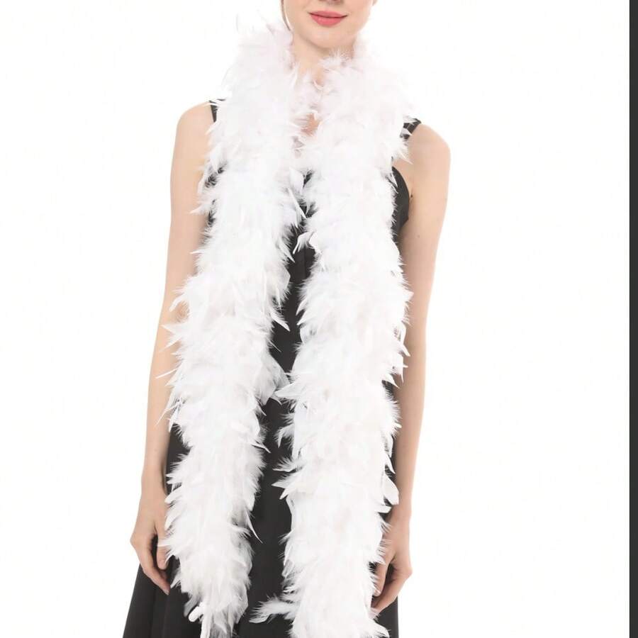 100 Gram Chandelle Artificial Feather Boa, 2 Yard Long-Great For Party ...