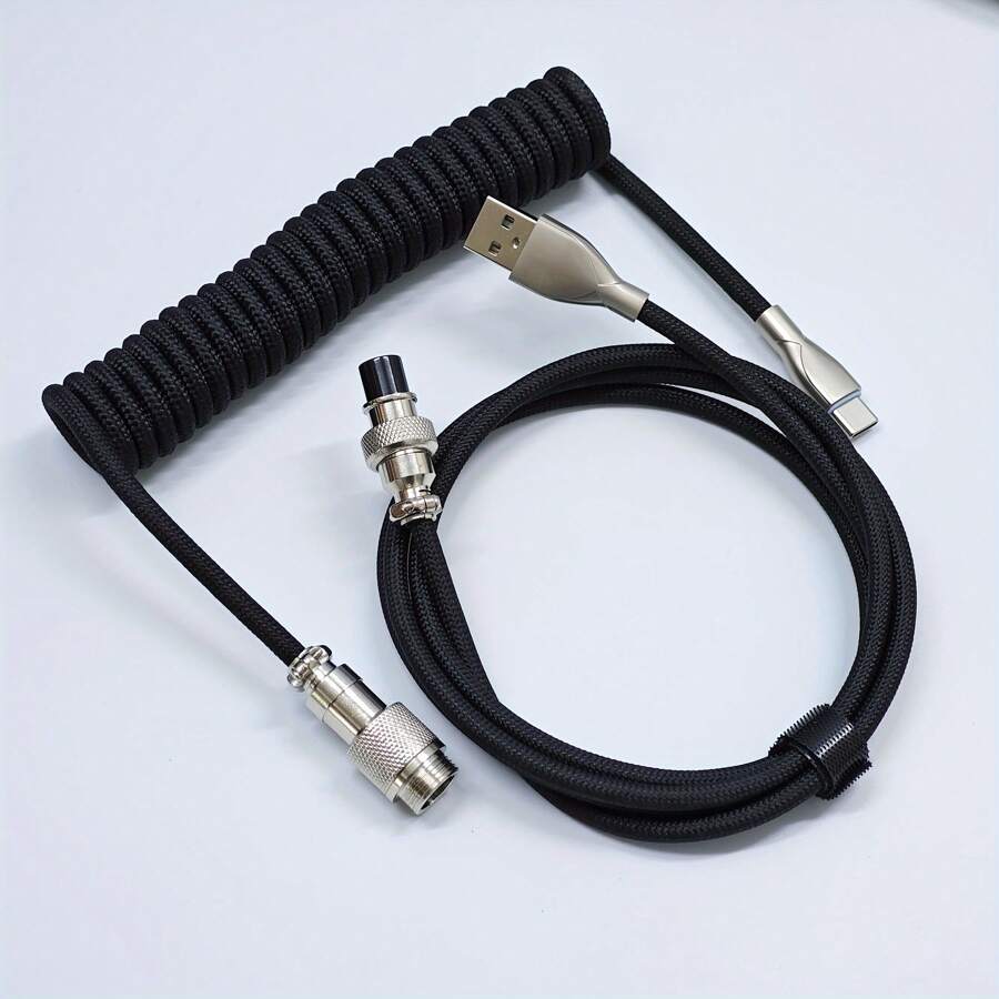 59inch Braided Pilot Cable, Durable Weave, USB-A To Type-C, Retractable ...