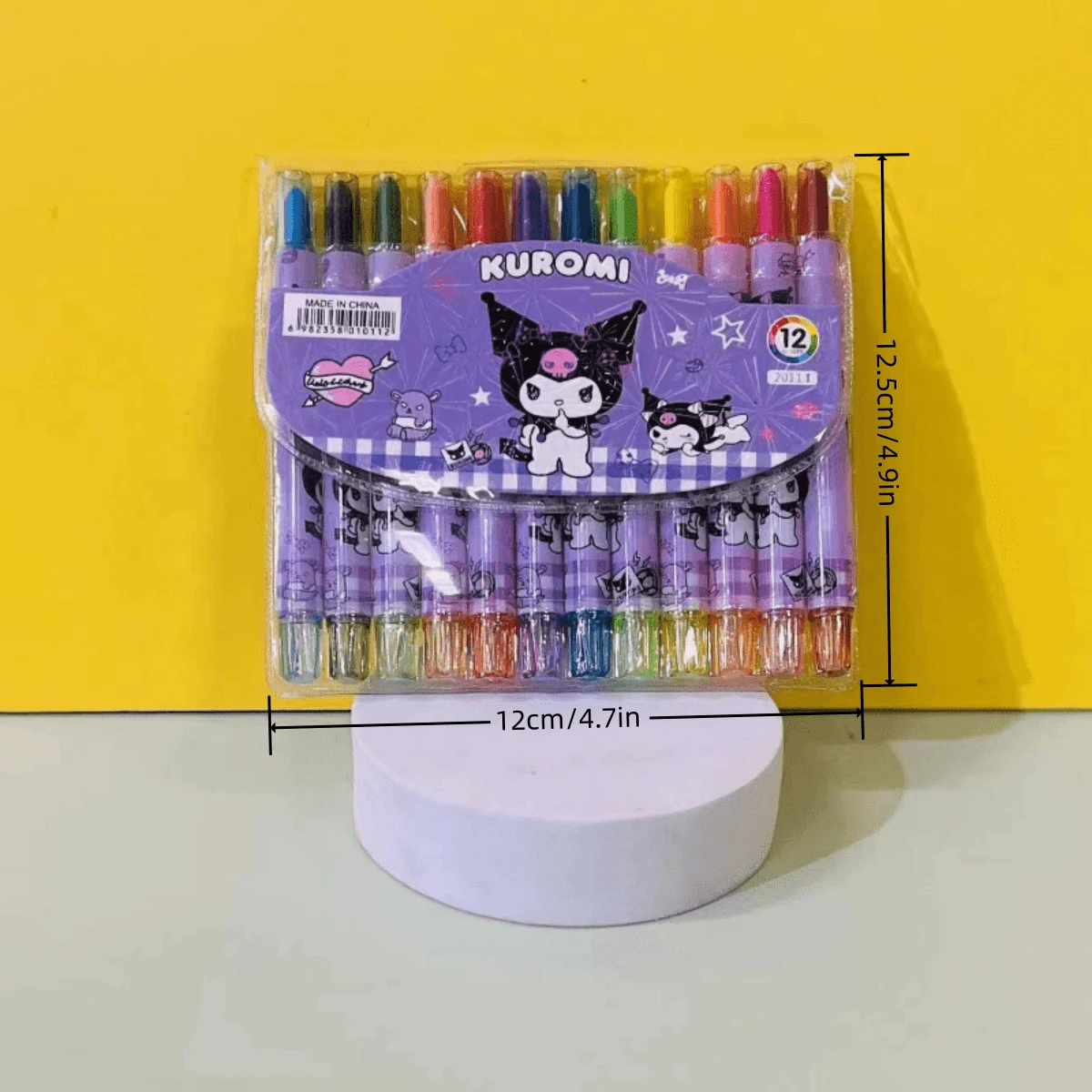 Sanrio 12pcs 12 Colors Crayon, Creative Painting Crayon, Cartoon Cute ...