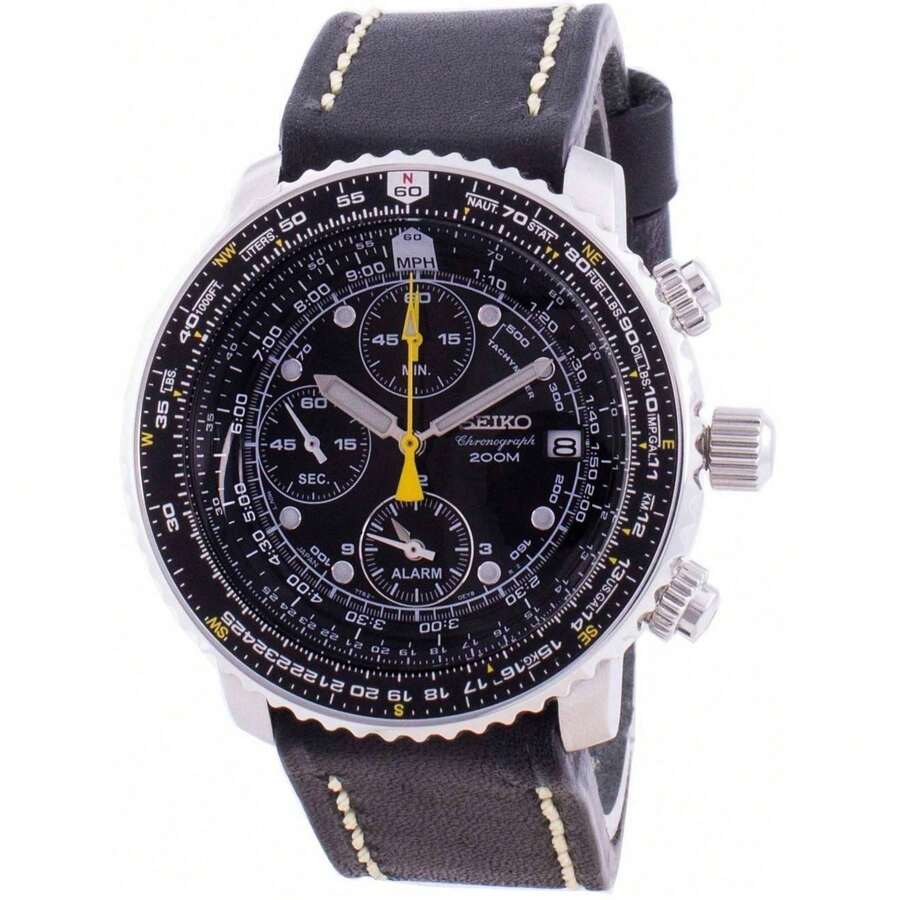 Seiko Seiko Pilot's Flight SNA411P1-VAR-LS16 Quartz Chronograph 200M ...