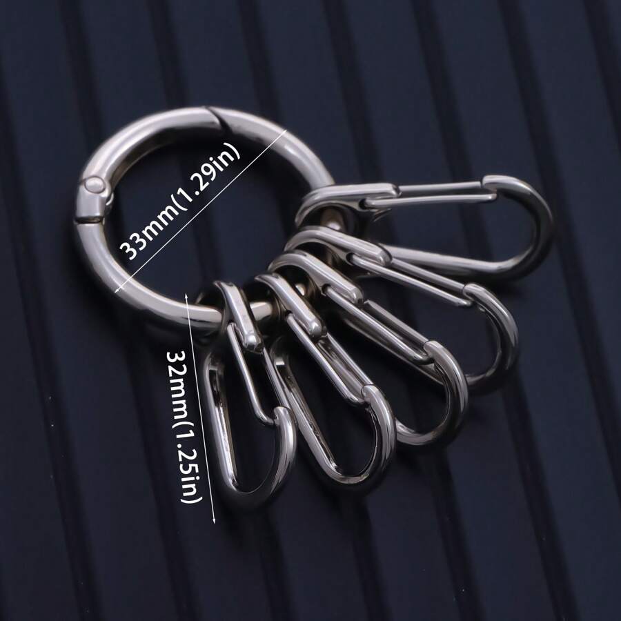 Metal O Ring Spring Clasps With 5pcs Hook Buckles For DIY Openable ...