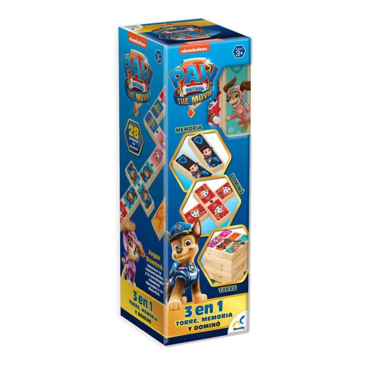 Paw Patrol Paw Patrol The Movie 3-In-1 Wooden Tower, 48 Blocks for Sale ...