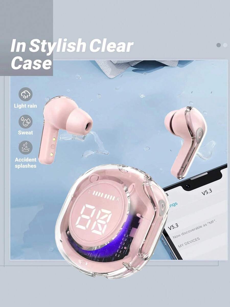 New Transparent Touch Control Low Latency TWS Wireless Headphones ...