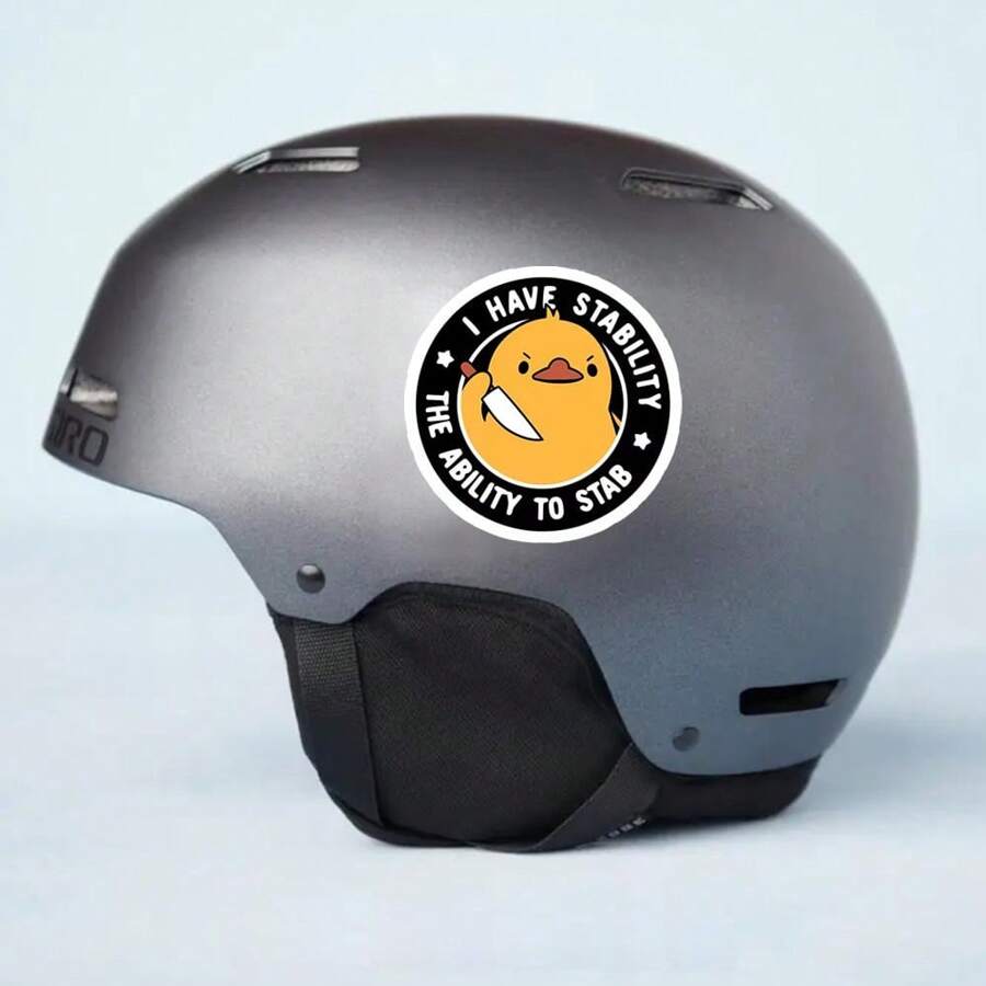 I Have Stability, The Ability To Stab - Duck Sticker - Dark Humor Vinyl ...