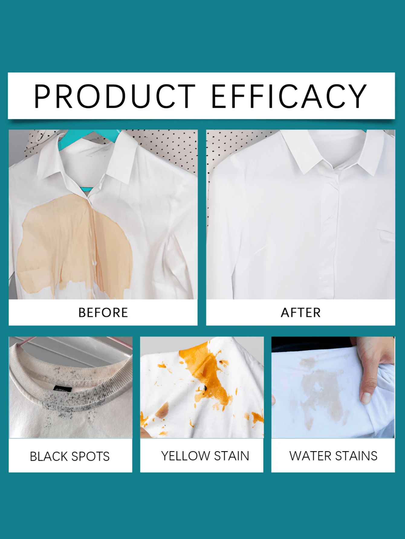 Clothing Stain Removal Detergent, Gentle Formula Protects Fabric While Effectively Cleaning ...