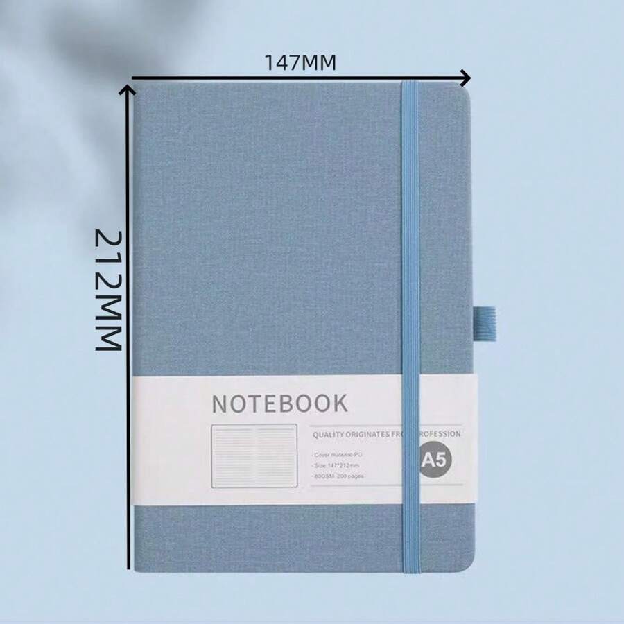 1pc A5 Minimalist Notebook, Creative Tied PU Leather Journal, 100 ...