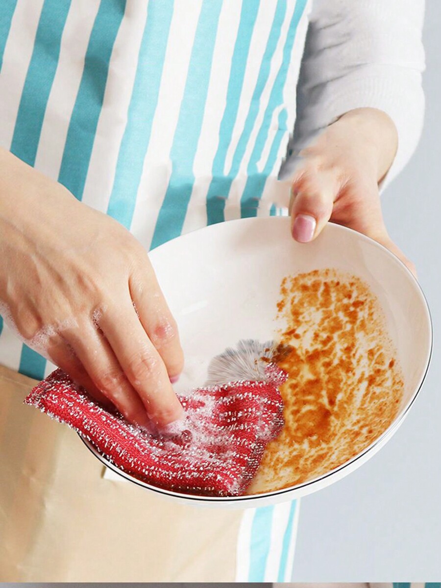 4pcs, Pinstripe Washing King, Washing Sponge Block, Kitchen Washing ...