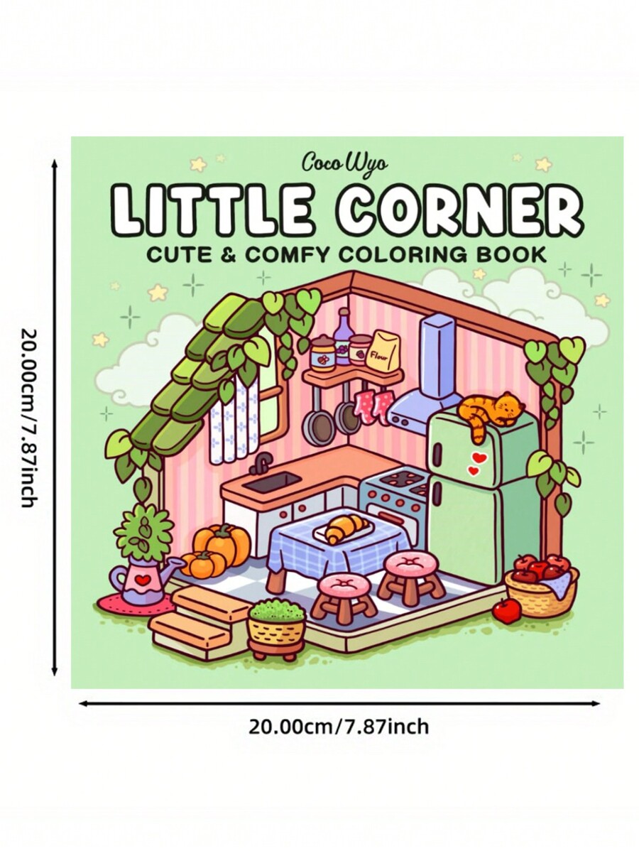 Little Corner: Coloring Book For Adults And Teens, Super Cute Designs ...