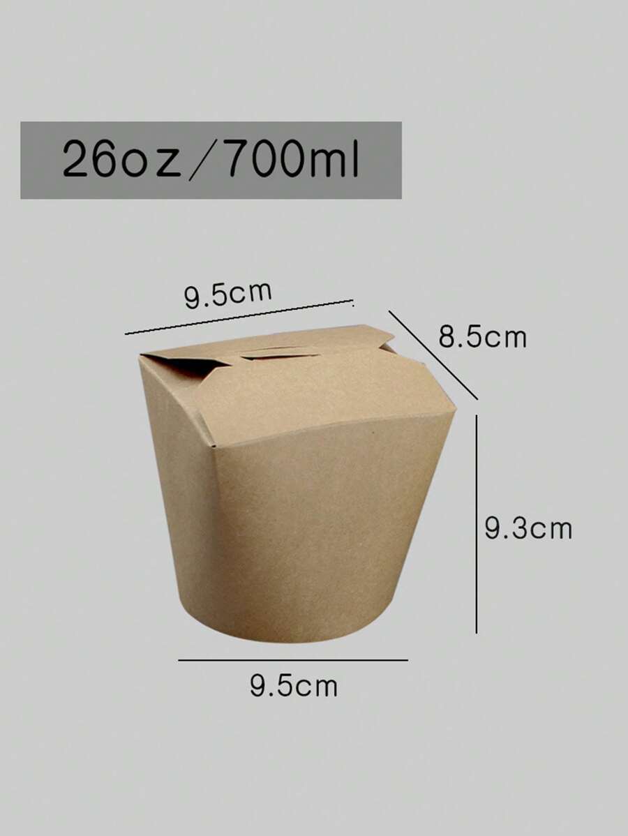 15pcs Disposable Round Bottom Square Folding Can Be Heated Thickened ...