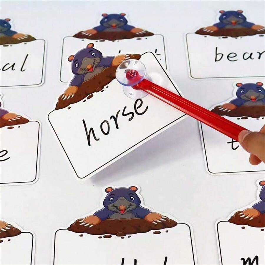 24pcs Whack-A-Mole Classroom Game Toy, Wipe-Clean Letter Spelling ...