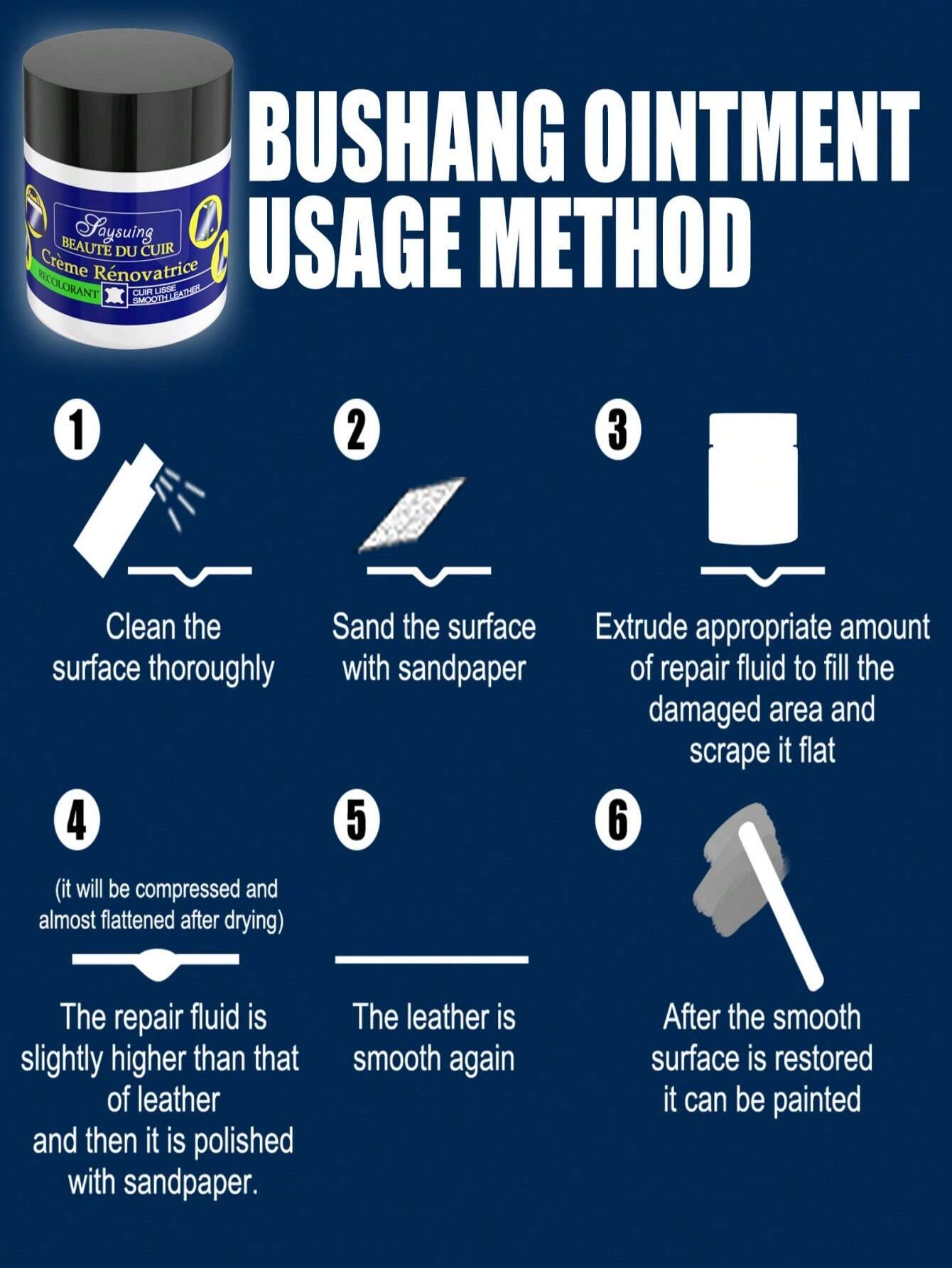 Leather Injury Cream Leather Scratch Scratch Fissure Leather Repair ...