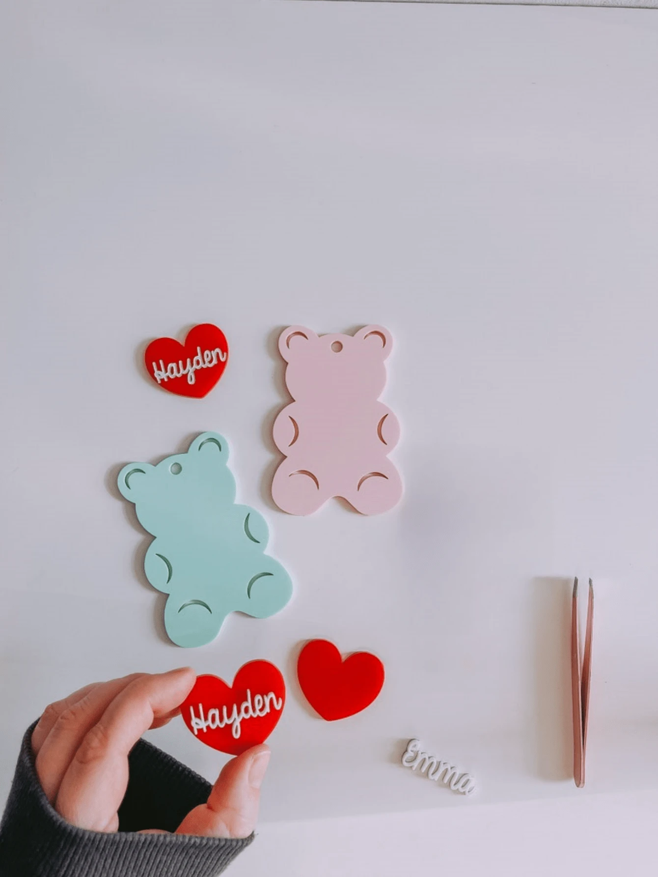 Tag de Bala Gummy Bear, Tag de Nome de Dia dos Namorados, SVG do Dia ...