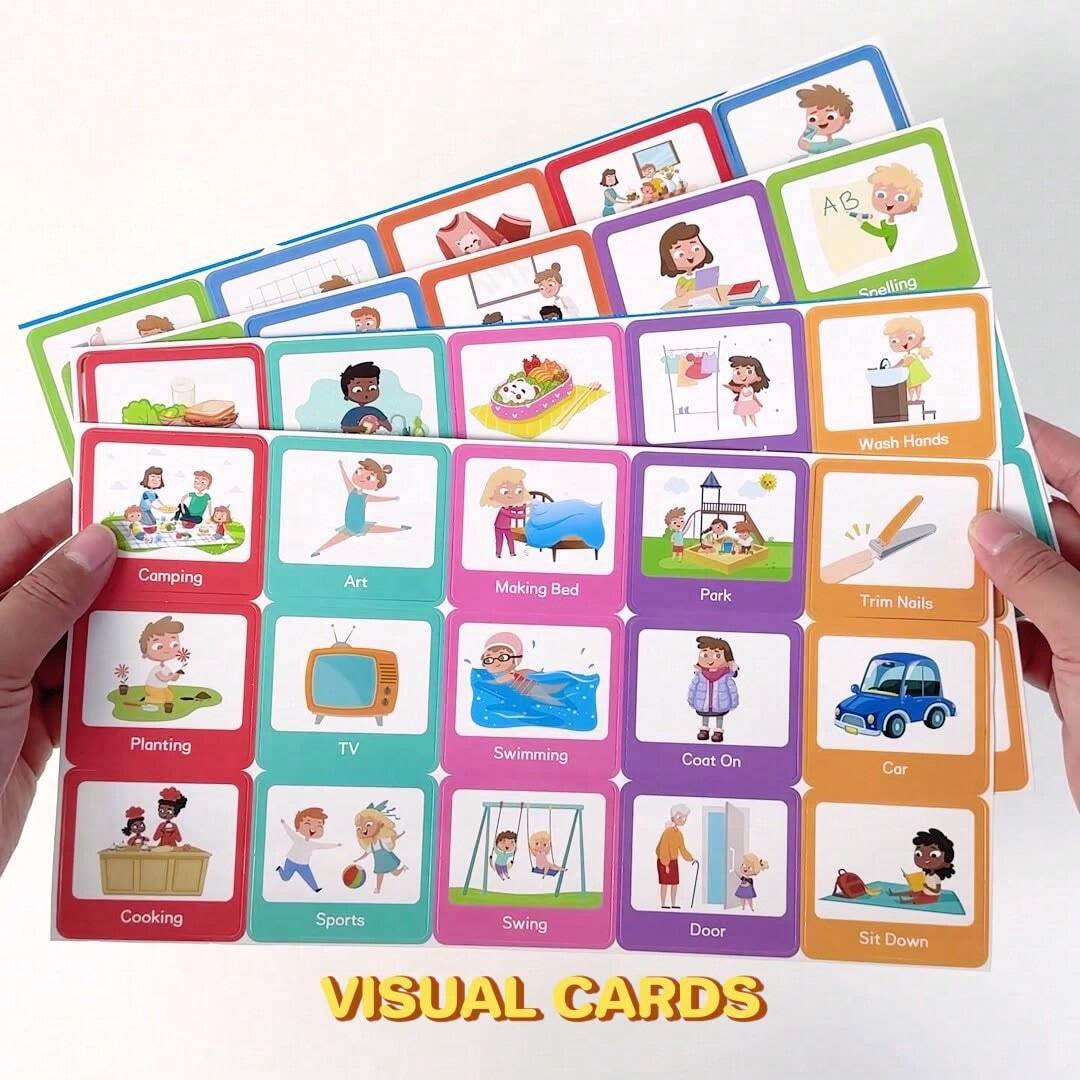 1set Visual Time Chart - Daily Schedule Planner For Non-Verbal ...