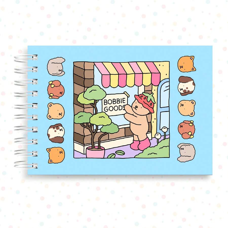 Bobbie Goods Coloring Book 50 180 Gram Drawing Notebook Painting Teddy ...