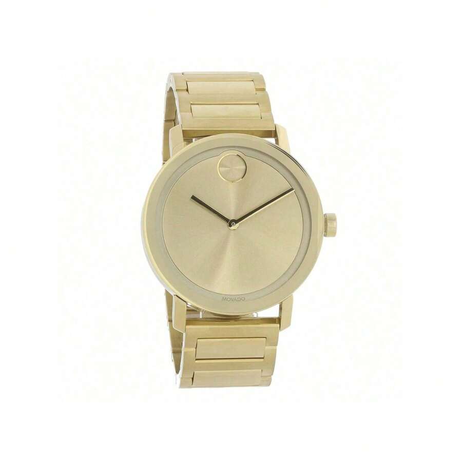 Movado Movado Bold Series Mens Gold Tone Bracelet Swiss Quartz Watch ...