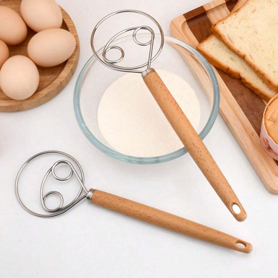 Flour Mixer Stick, (10.4*2.95inch) Hand Whisk, Stainless Steel Hand ...