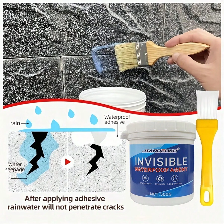 500g Transparent Waterproof Sealant Adhesive For Exterior Walls Leak ...